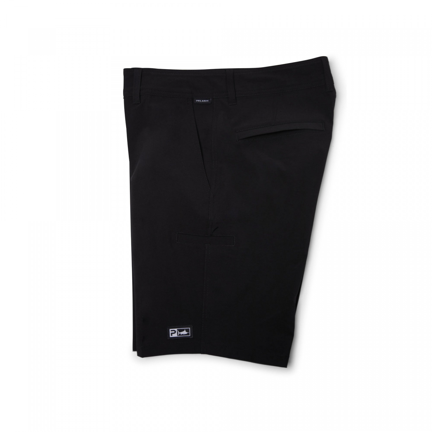 Pelagic Mako Hybrid Solid Short Black | Fishline.se