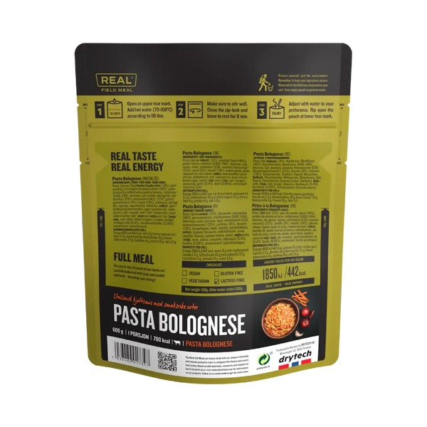 Real Turmat Full meal - Pasta Bolognese | Fishline.se